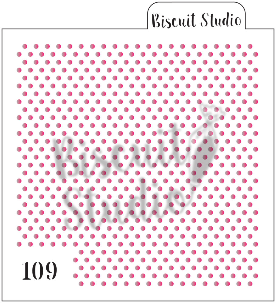 Small dots background cookie stencil – biscuit studio