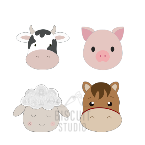 Biscuit Studio | Mini Farmyard Cookie Cutter Set – biscuit studio
