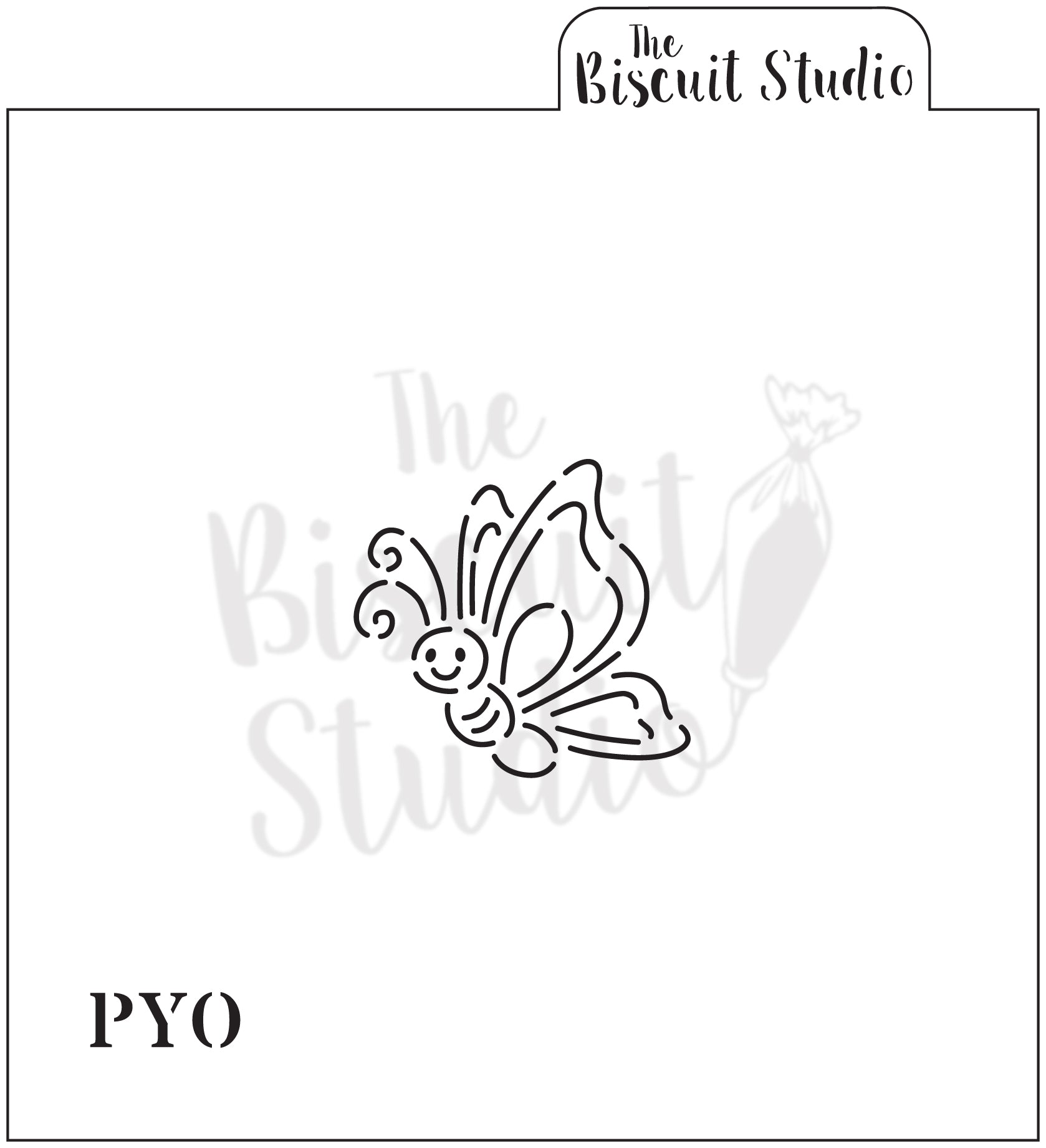 PYO butterfly cookie stencil – biscuit studio