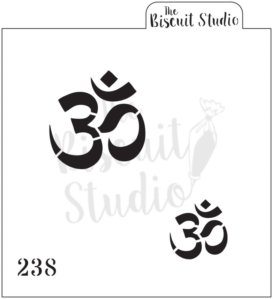 Diwali Symbol cookie stencil – biscuit studio