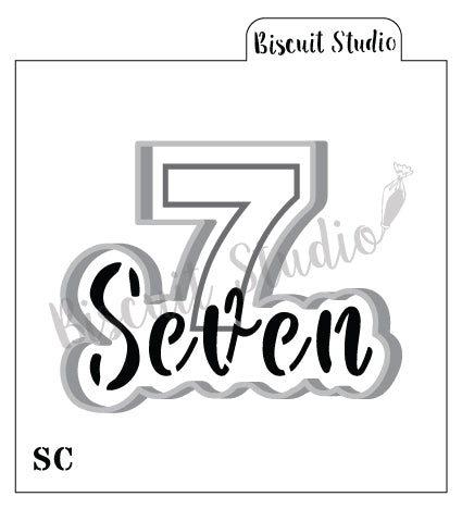 Number seven cutter / stencil set – biscuit studio