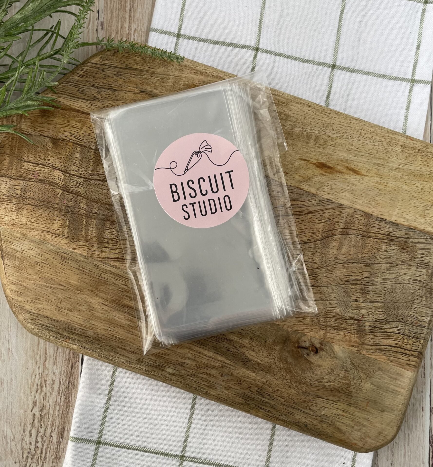 Clear polyprop bags 85mm x 125mm – biscuit studio